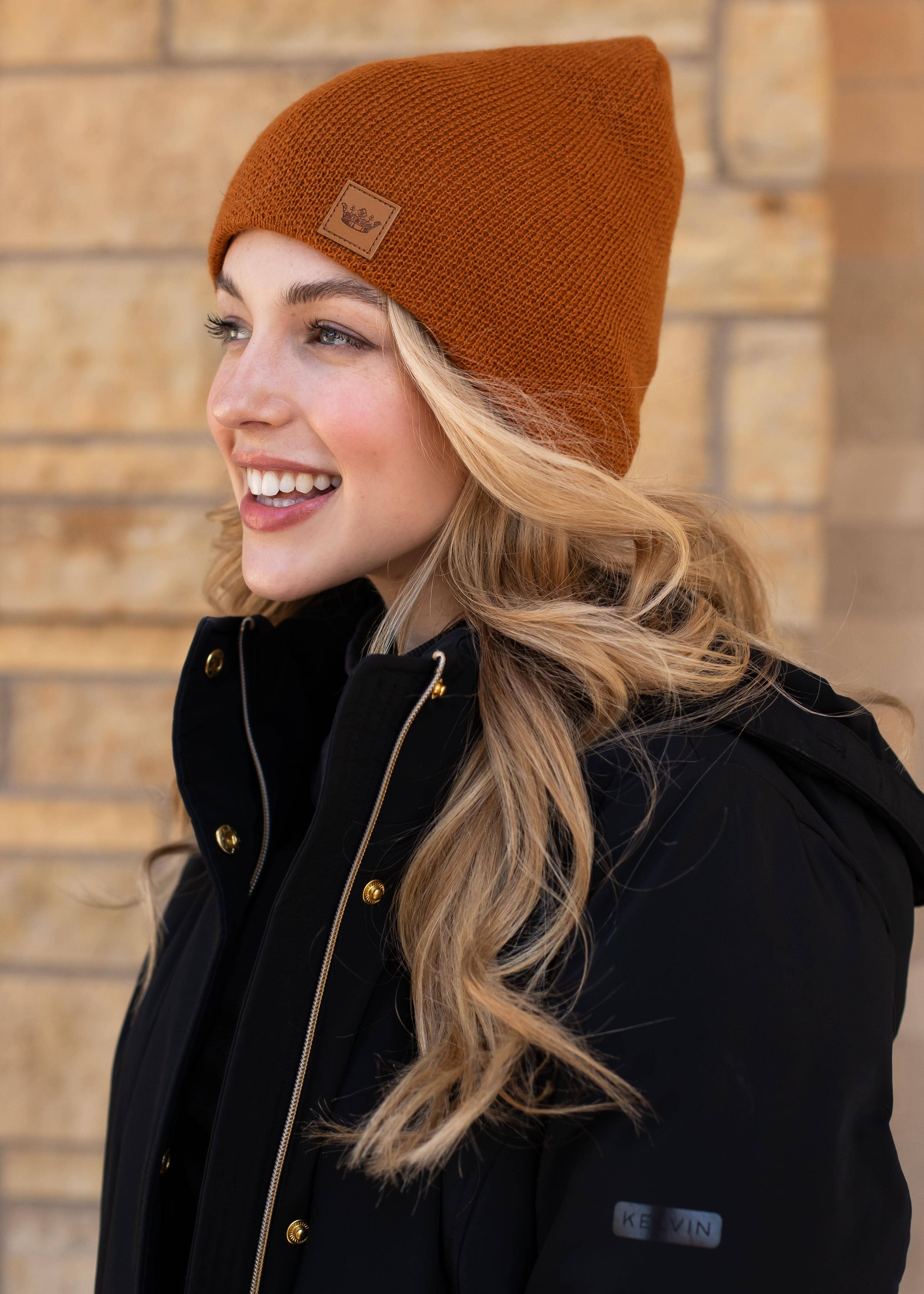 Tobacco Slouchy Beanie